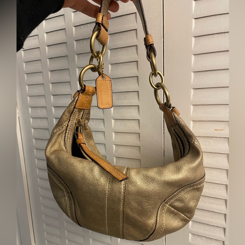 Coach Gold Boho Handbag - Gem